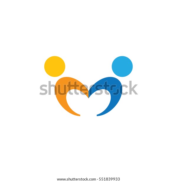 Vector Logo Icon Friendship Dependence Empathy: เวกเตอร์สต็อก (ปลอดค่า ...