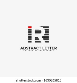 Vector Logo Illustration Abstract Letter R Stock Vector (Royalty Free ...