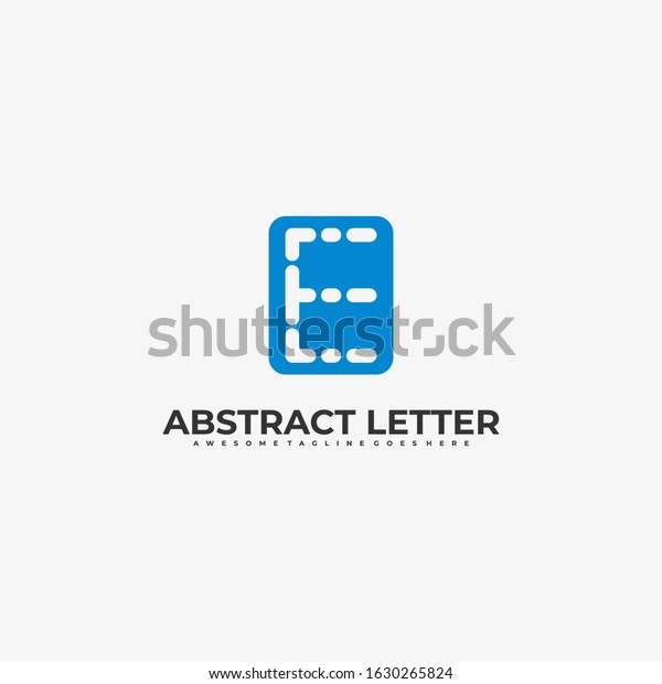 Vector Logo Illustration Abstract Letter E Stock Vector (Royalty Free ...