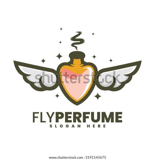 Vector Logo Illustration Fly Perfume Simple Stock Vector (Royalty Free ...