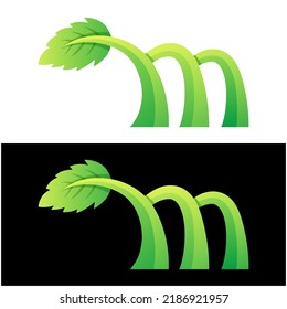 Vector Logo Illustration Letter M Gradient Stock Vector (Royalty Free ...