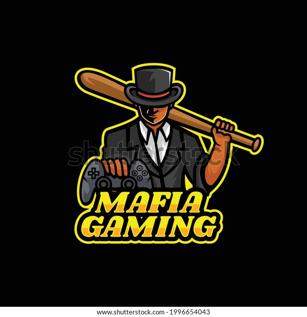 Vector Logo Illustration Mafia Gaming E Stock Vector (Royalty Free ...