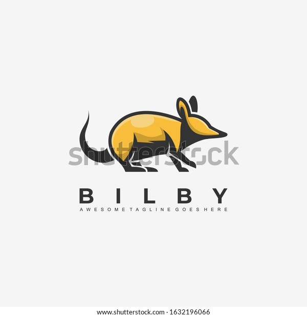 Vector Logo Illustration Mouse Mascot Cartoon Stock Vector (Royalty ...