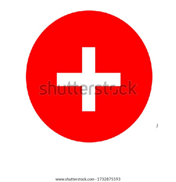 Vector Logo Illustration Red Medical Symbol Stock Vector (Royalty Free ...