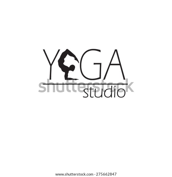 Vector Logo Label Badge Sticker Yoga Stock Vector (Royalty Free ...