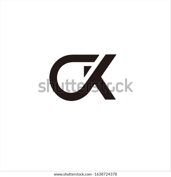 Vector Logo Letter Ck Brand Company Stock Vector (Royalty Free ...