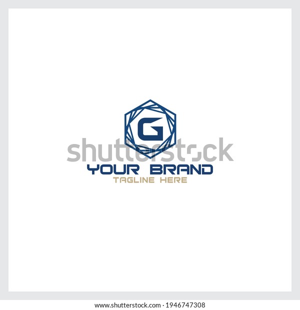 Vector Logo Letter G Blue Color Stock Vector (Royalty Free) 1946747308 ...