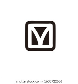 Vector Logo Letter M Brand Company Stock Vector (Royalty Free ...
