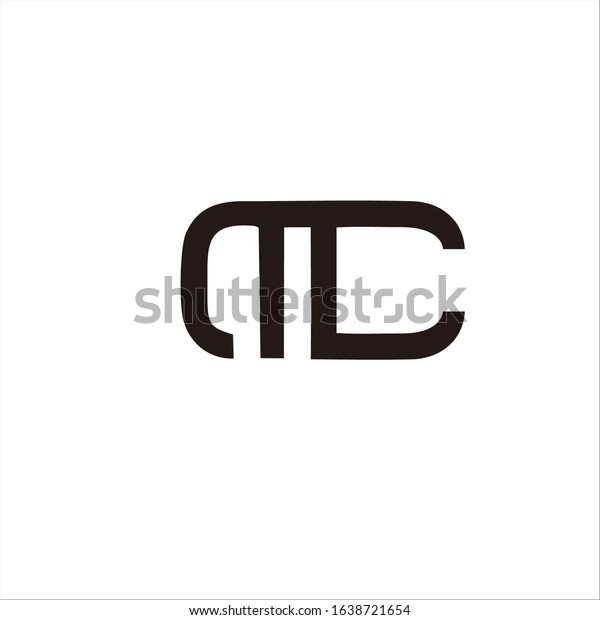 Vector Logo Letter Mc Brand Company Stock Vector (Royalty Free) 1638721654