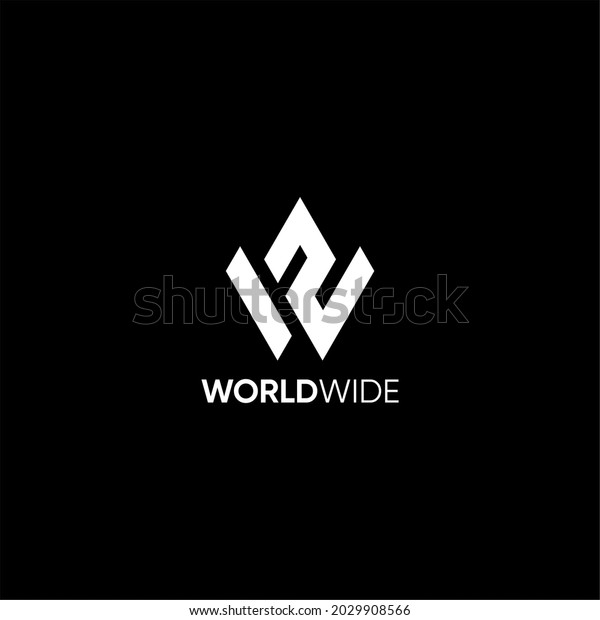 Vector Logo Letter W Number 2 Stock Vector (Royalty Free) 2029908566 ...