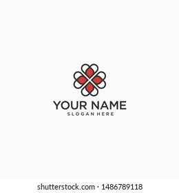 Vector Logo Modern Clean Heart Concept Stock Vector (Royalty Free ...