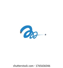 Vector Logo Modern Curved Line Stock Vector (Royalty Free) 1765636346 ...
