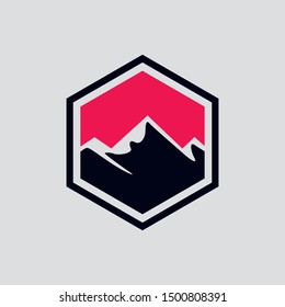 Vector Logo Mountain Six Squares Stock Vector (Royalty Free) 1500808391 ...