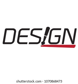 Vector Logo On Word Design Stock Vector (Royalty Free) 1070868473 ...