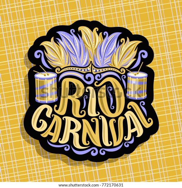 Vector Logo Rio Carnival Poster Brazilian Stock Vector (Royalty Free ...