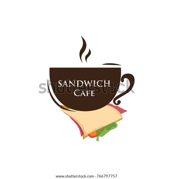 Vector Logo Sandwich Cafe Restaurant Stock Vector (Royalty Free) 766797757