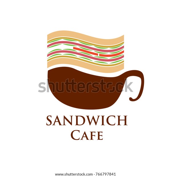 Vector Logo Sandwich Cafe Restaurant Stock Vector (Royalty Free ...