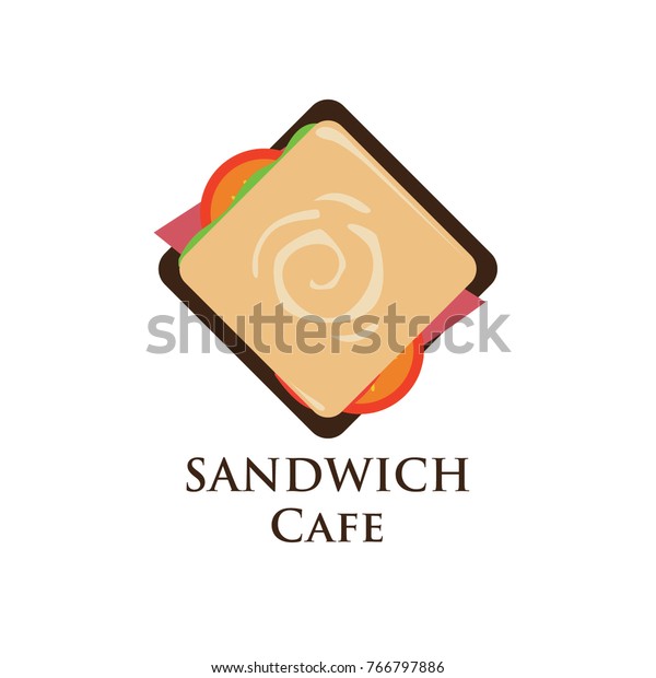 Vector Logo Sandwich Cafe Restaurant Stock Vector (Royalty Free ...