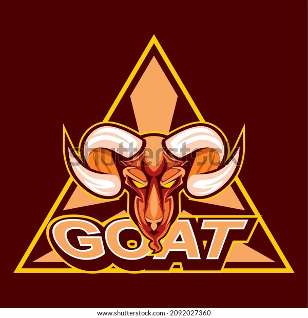 Vector Logo Sport Goat Mascot Illustration Stock Vector (Royalty Free ...