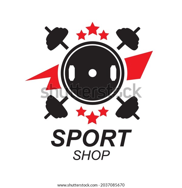 Vector Logo Sports Goods Store Stock Vector (Royalty Free) 2037085670 ...