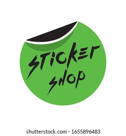 Vector Logo Sticker Shop Sticker Store Stock Vector (Royalty Free ...