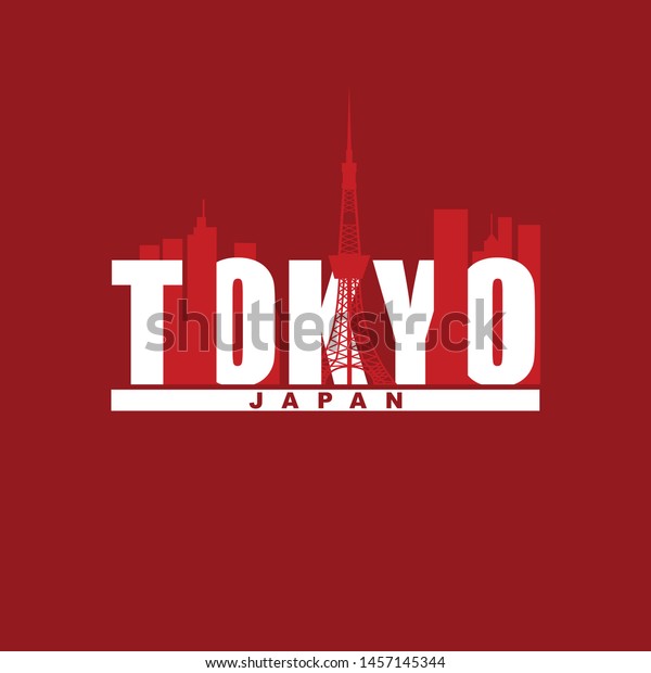 Vector Logo Symbol Tokyo Theme Stock Vector (Royalty Free) 1457145344 ...