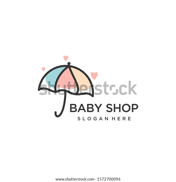 Vector Logo Template Baby Shop Store Stock Vector (Royalty Free ...