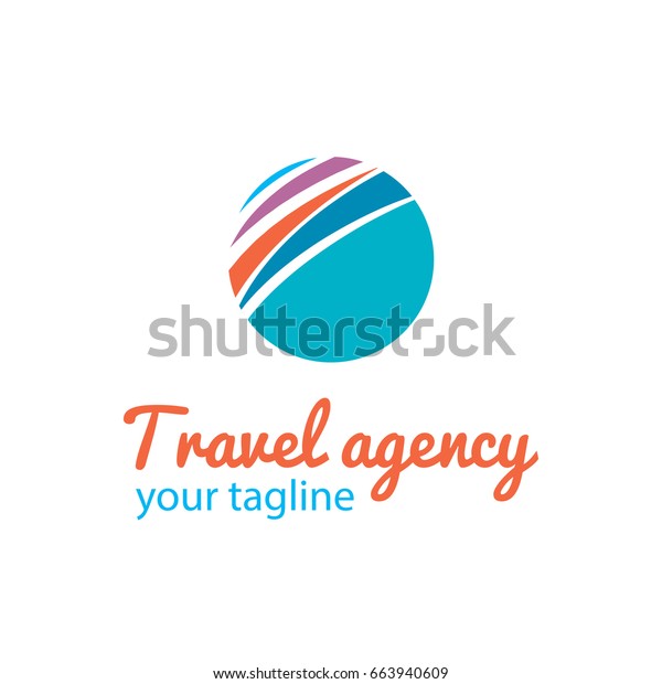 Plantilla de logotipo vectorial para agencia de viajes. Ilustración ...