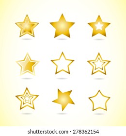 Vector Logo Template Yellow Star Logo 스톡 벡터(로열티 프리) 278362154 ...
