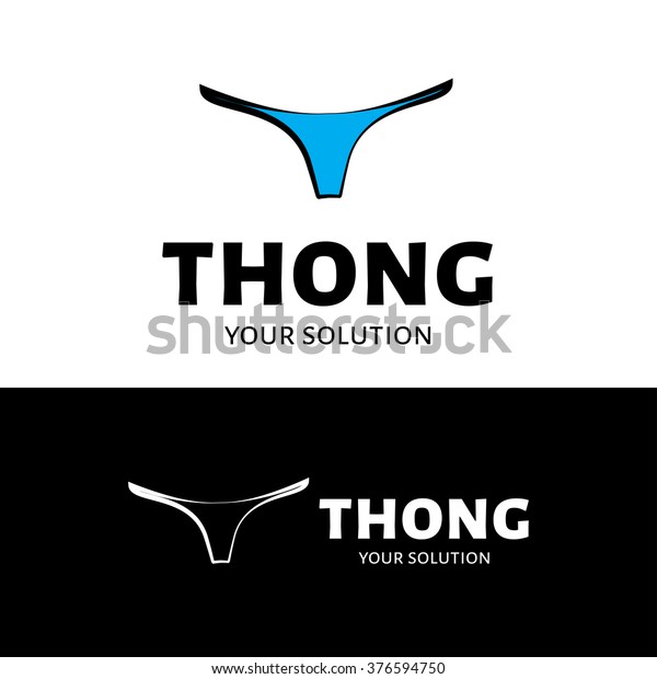 Vector Logo Thong Brand Logo Shape Stock Vector (Royalty Free) 376594750