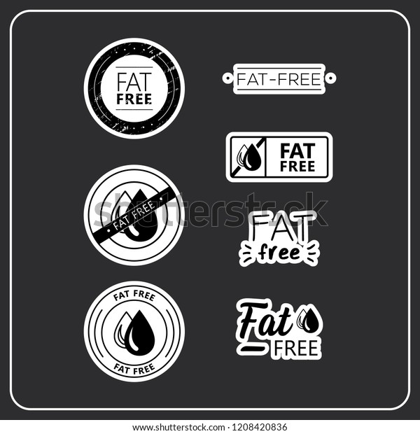 Vector Logos Stickers Products Stickers Fat Stock Vector (Royalty Free ...