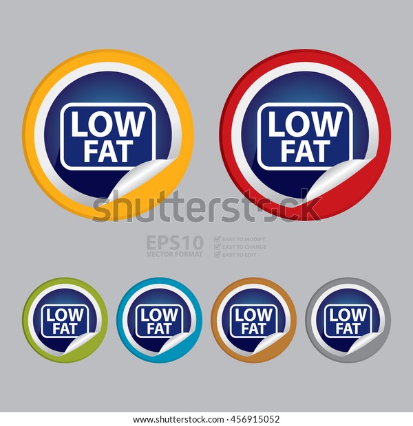 Vector Low Fat Infographics Icon On Stock Vector (Royalty Free ...