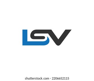 Vector Lsv Letter Concept Logo Design Stock Vector (Royalty Free ...