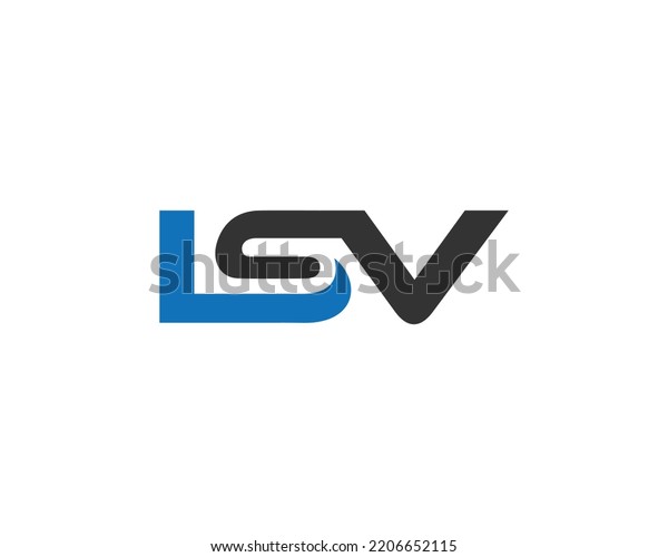 Vector Lsv Letter Concept Logo Design Stock Vector (Royalty Free ...