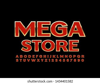 Vector Mega Chic Uppercase Font 3d Stock Vector (Royalty Free) 1453253468