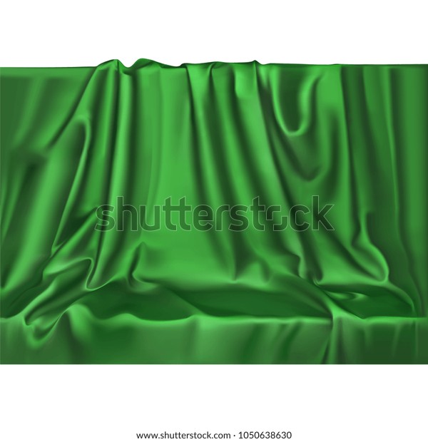 Vector Luxury Realistic Green Silk Satin: เวกเตอร์สต็อก (ปลอดค่า ...