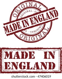 Vector Made England Stamp Red Ink Stock Vector (Royalty Free) 47406019 ...