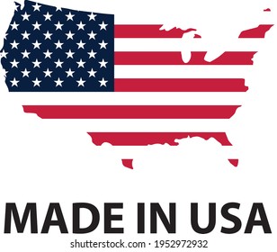 Vector Made Usa Flag Icon Stock Vector (Royalty Free) 1952972932 ...