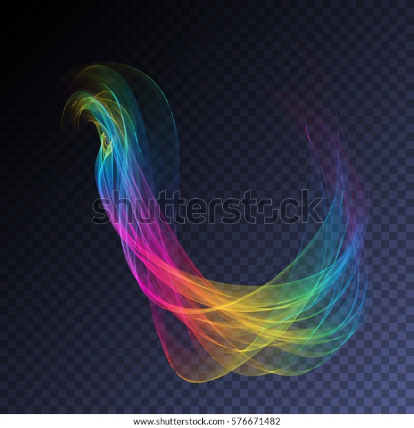 Vector Magic Glowing Swirl Trail Transparent Stock Vector (Royalty Free ...