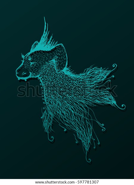Vector Magic Spirit Hand Drawn Stock Vector (Royalty Free) 597781307