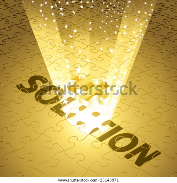 Vector Magical Solution Financemoney Gold Stock Vector (Royalty Free ...