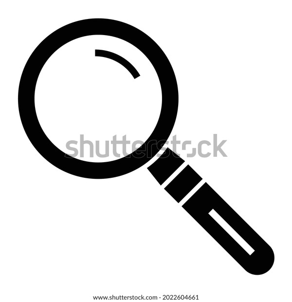 Vector Magnifying Glass Glyph Icon Design Stock Vector (Royalty Free ...