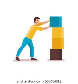 37,450 Man Building Blocks Images, Stock Photos & Vectors | Shutterstock