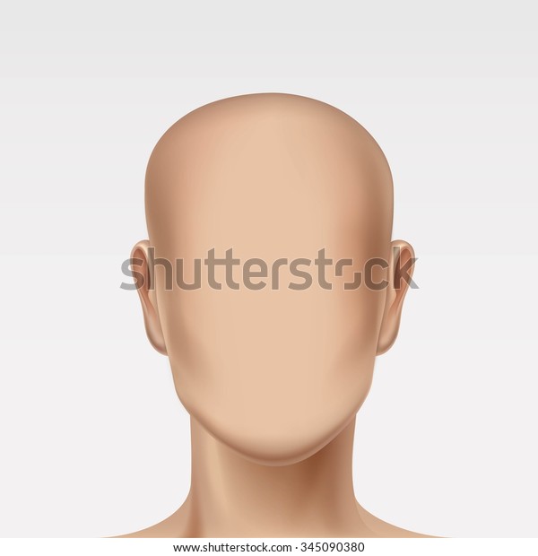 Vector Male Face Avatar Profile Head Stock Vector (Royalty Free) 345090380