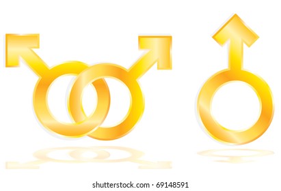 Vector Male Symbols Stock Vector (Royalty Free) 69148591 | Shutterstock