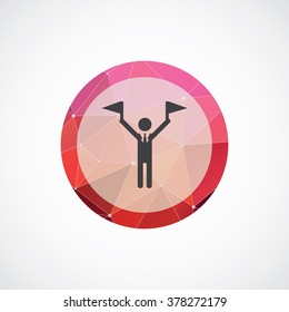 Vector Man Flags Icon Stock Vector (Royalty Free) 378272179 | Shutterstock