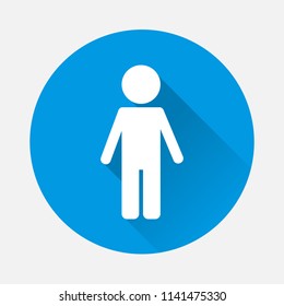 Human Male Sign Icon Man Person Stock Vector (Royalty Free) 203239483 ...