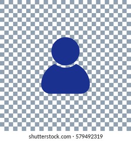 Vector Man Profile Icon On Transparent Stock Vector (Royalty Free ...
