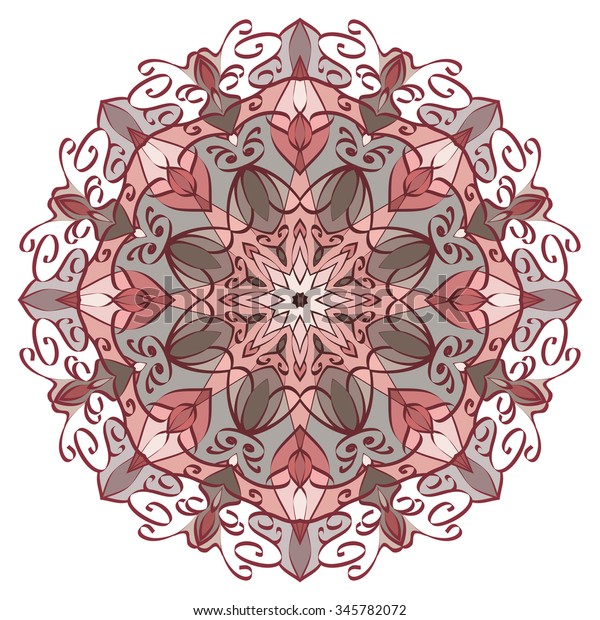Vector Mandala Pastel Colors Backgrounds Logos Stock Vector (Royalty ...