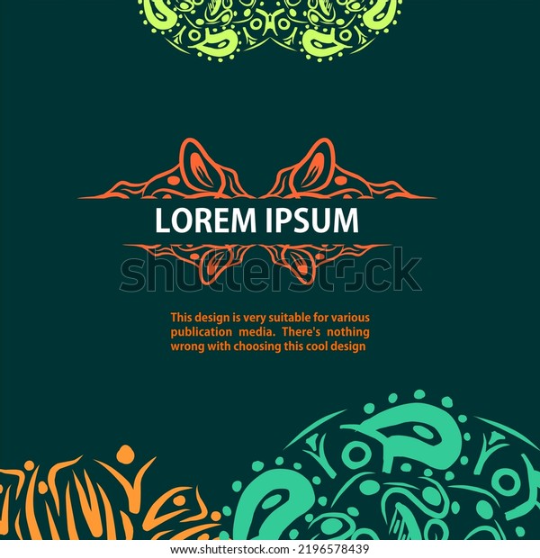 Vector Mandala Style Several Color Combinations Stock Vector (Royalty ...